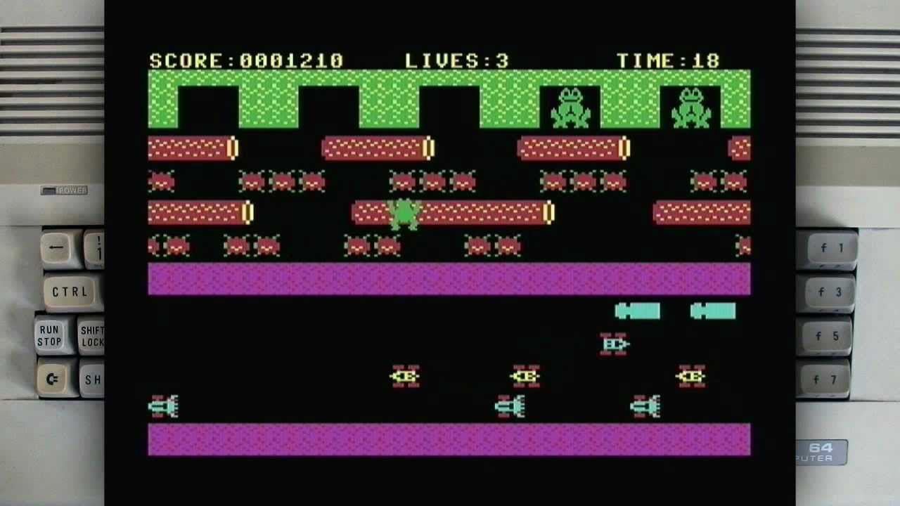 Frogger 64 on a Commodore 64 - YouTube