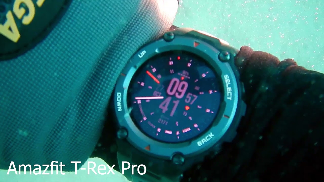 Amazfit T-Rex Pro Diving Tested to 20M+ depth, Saltwater Diving - YouTube