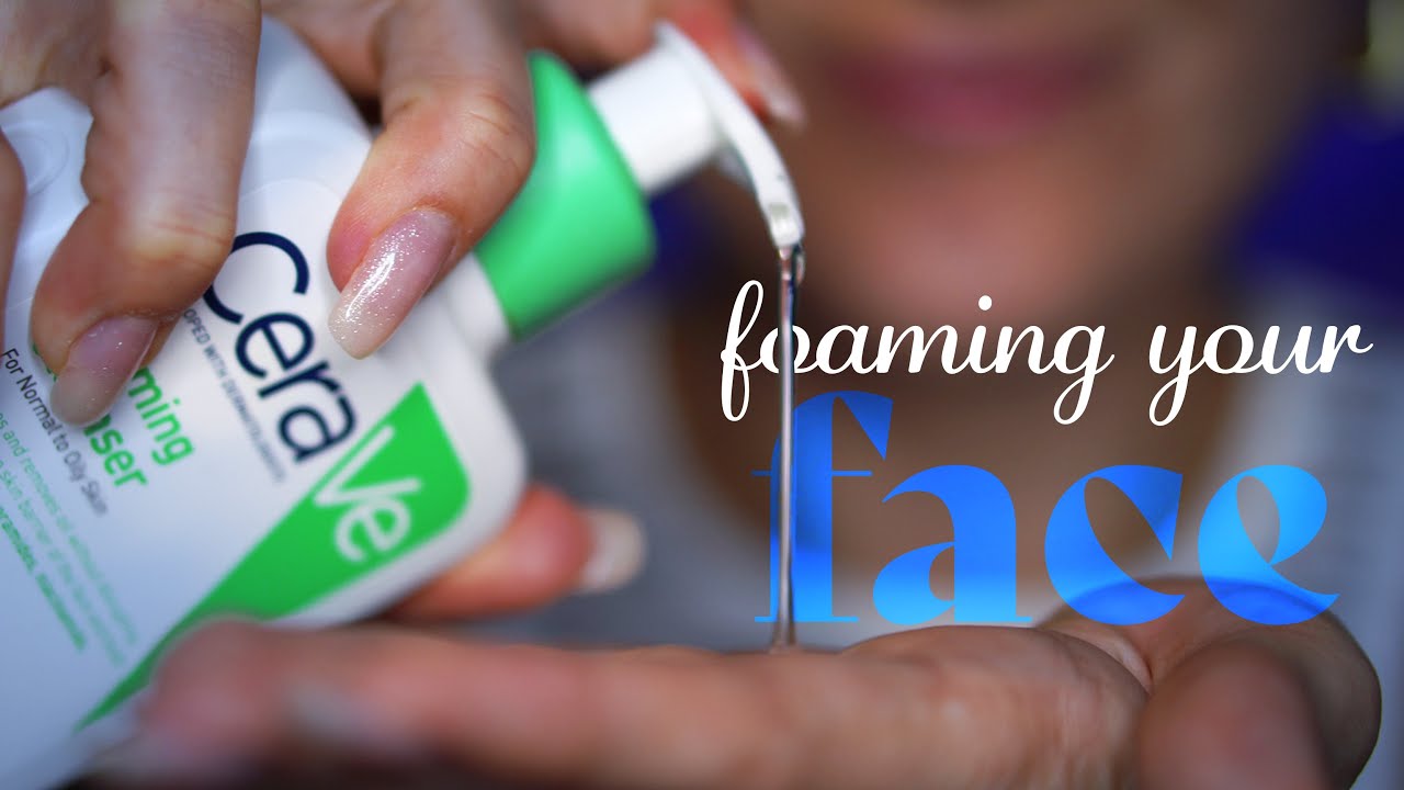 ASMR ~ Foaming Your Face ~ Face Massage, Layered Sounds, Personal Attention - YouTube