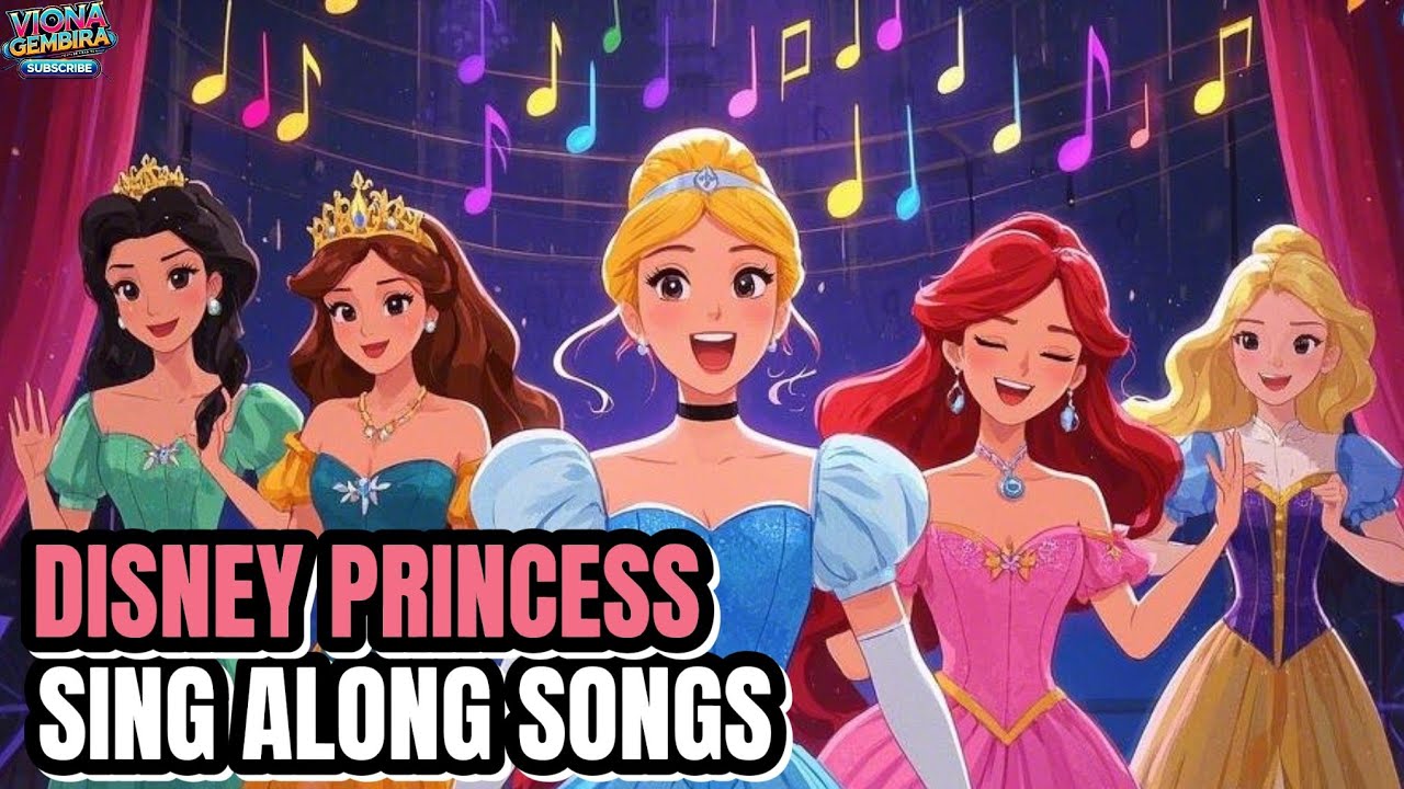 DISNEY PRINCESS SING ALONG SONGS - LAGU ANAK TERBAIK #vionagembira # ...