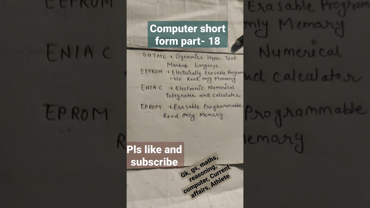 Computer Short Form Part 18 YouTube computer-short-form-part-18-youtube
