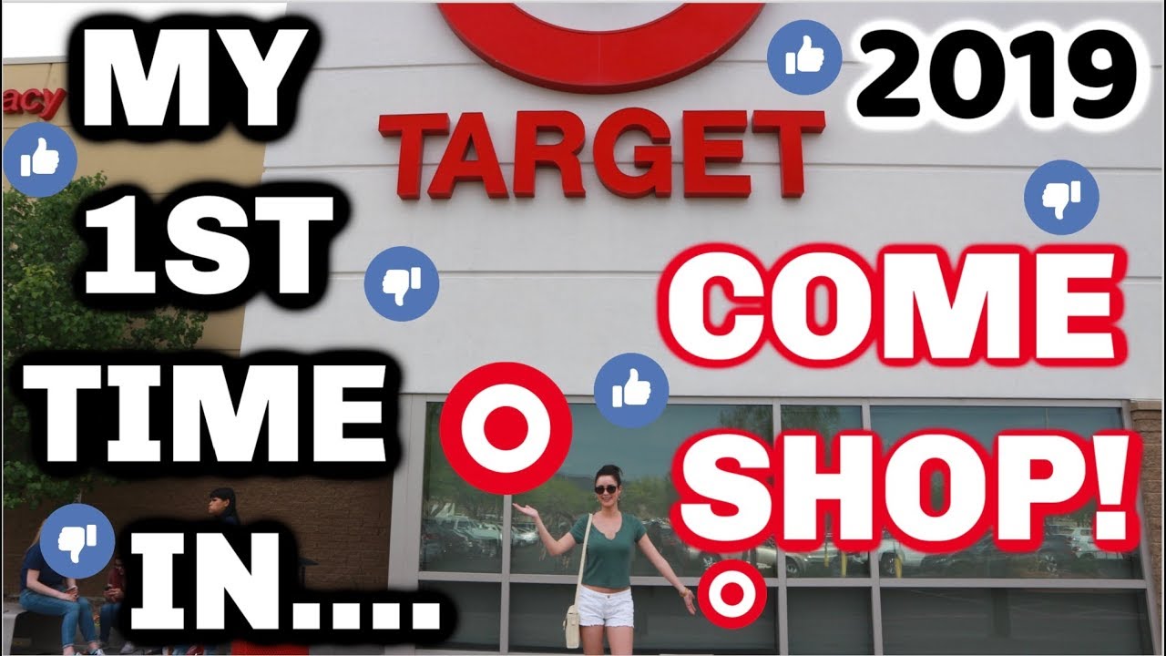 MY 1ST TIME IN TARGET SHOPPING VLOG | Come shop 2019 - YouTube