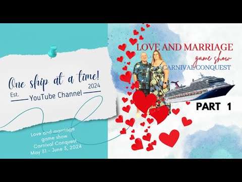 Love and Marriage Cruise Ship Game Show Part 1 - YouTube