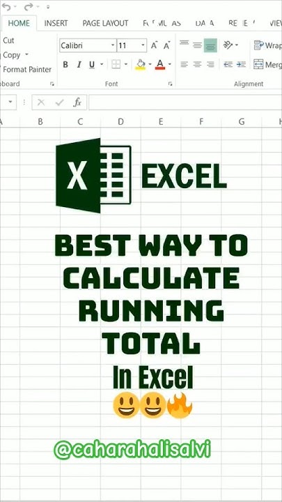 Excel Tip #13 Shortcut method to Calculate Running total #exceltips #exceltricks #exceltutorial ...