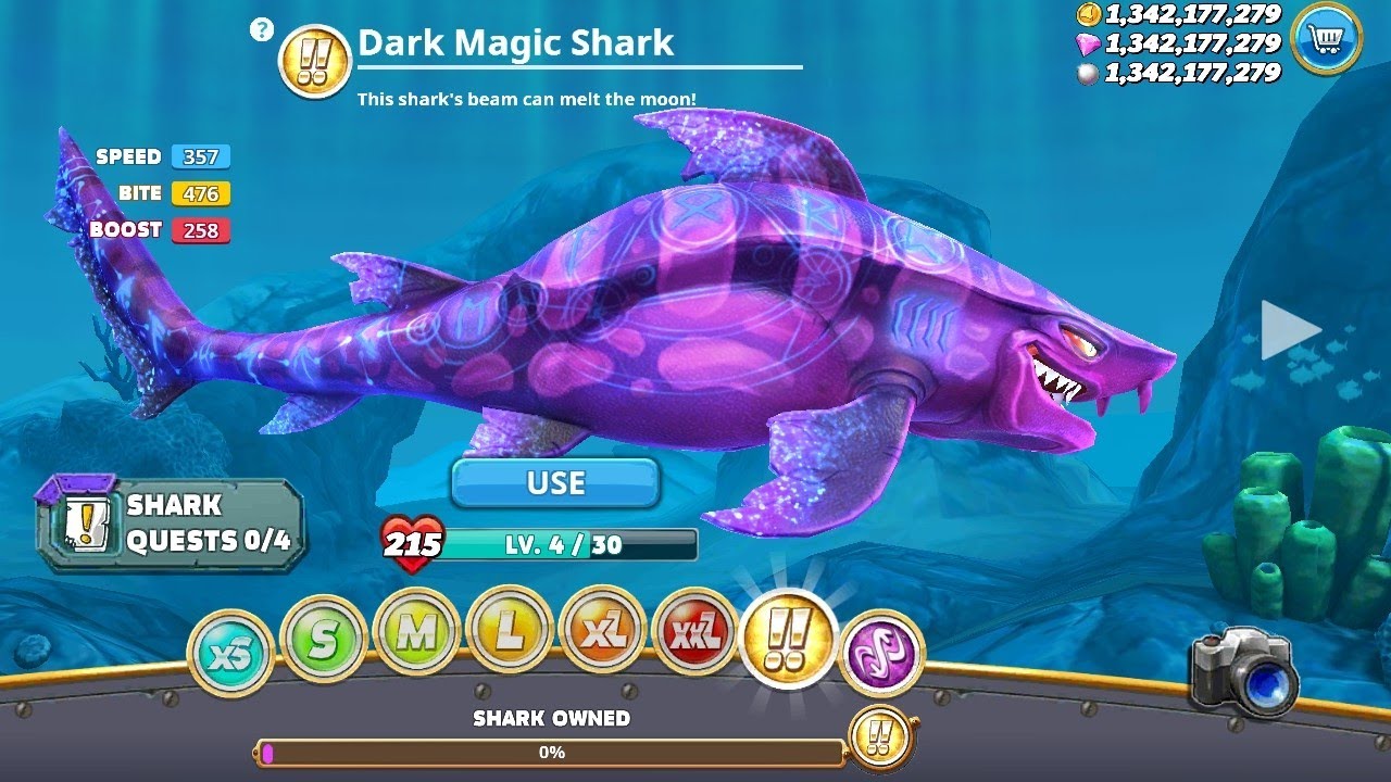 Dark Magic Shark | Hungry Shark World Gameplay - YouTube