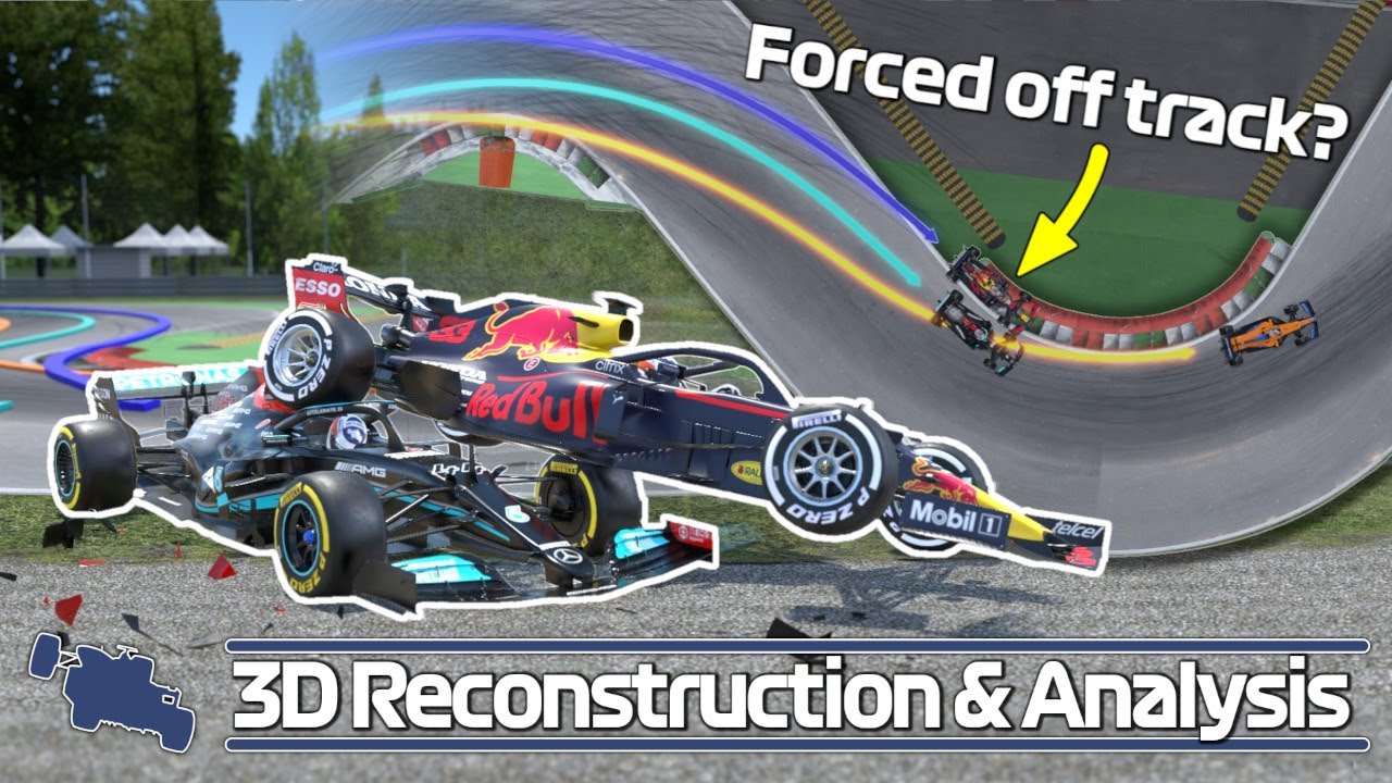 Hamilton vs Verstappen 3D Crash Animation - 2021 Italian GP - YouTube