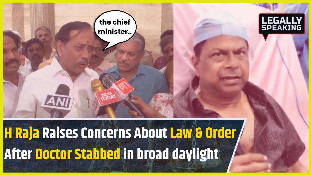 Tamil Nadu News: H Raja Raises Concerns About Law & Order After Doctor ...