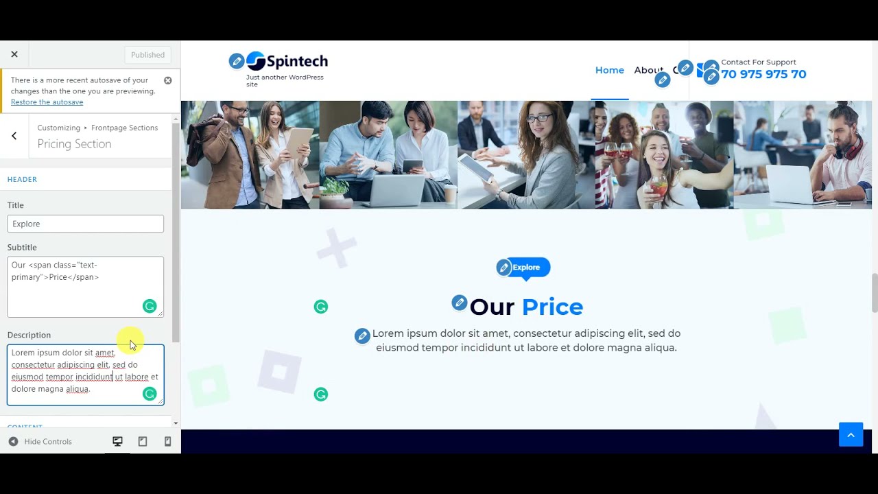 18) How to Manage Pricing Section in Spintech Pro Theme - YouTube