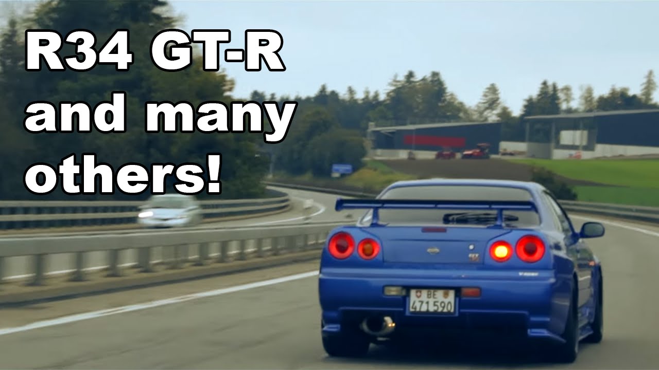 NISSAN SKYLINE R34 GT-R, R32 GT-R, Sil-Eighty & S15 Silvia - YouTube
