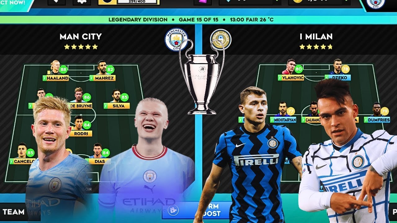 |UCL FINAL 2023|MAN CITY VS INTER MILAN |DLS 23 GAMEPLAY| - YouTube