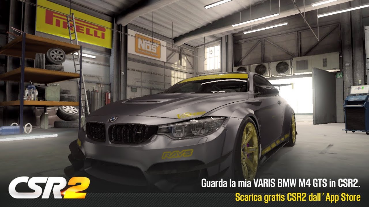 [CSR2] BMW VARIS M4 GTS (ÉLITE MAXED) shift and tune for 10.34x - YouTube