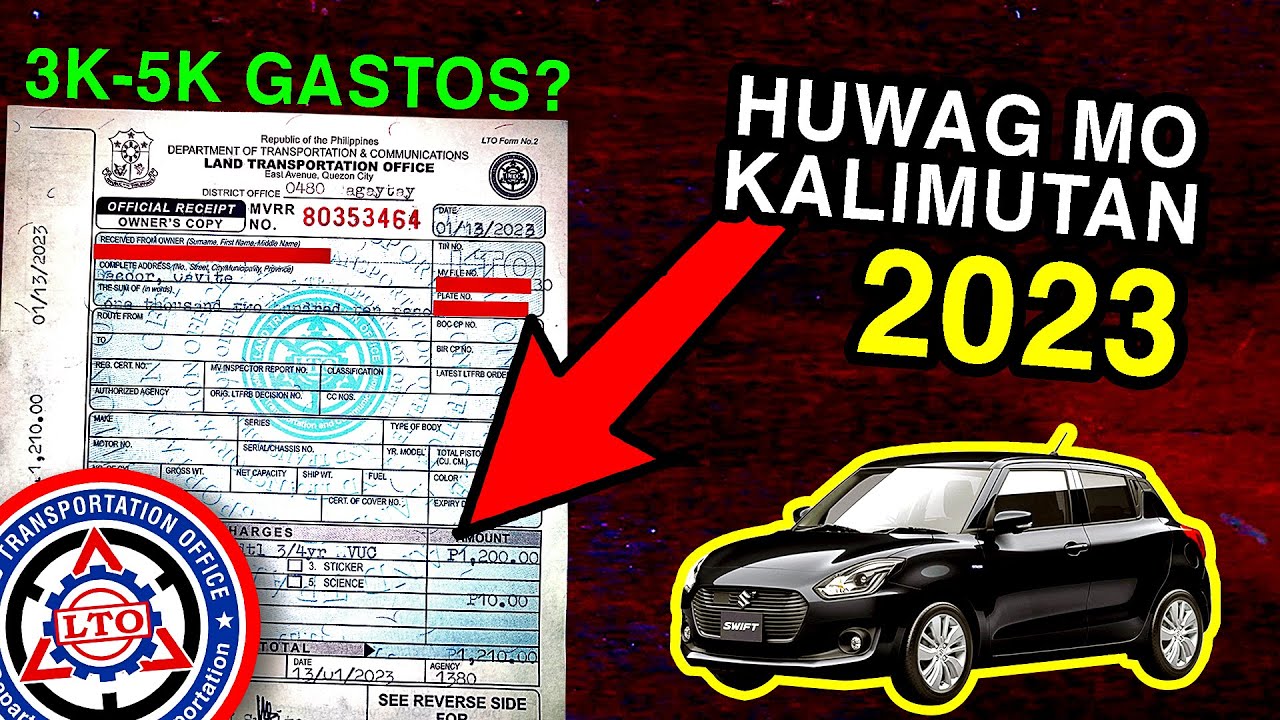 PAANO MAGPAREHISTRO NG SASAKYAN 2023 LTO NEW REQUIREMENT MOTOR VEHICLE ...