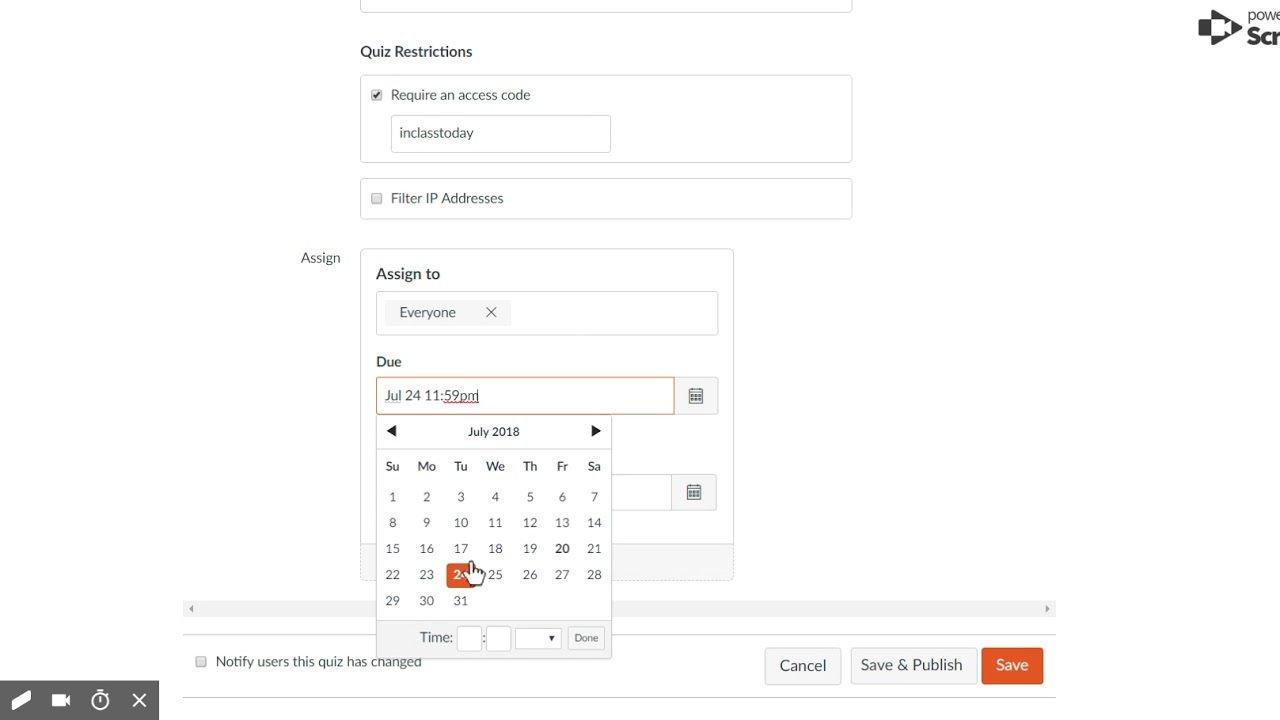 Making A Quiz In Canvas YouTube Making A Quiz In Canvas YouTube