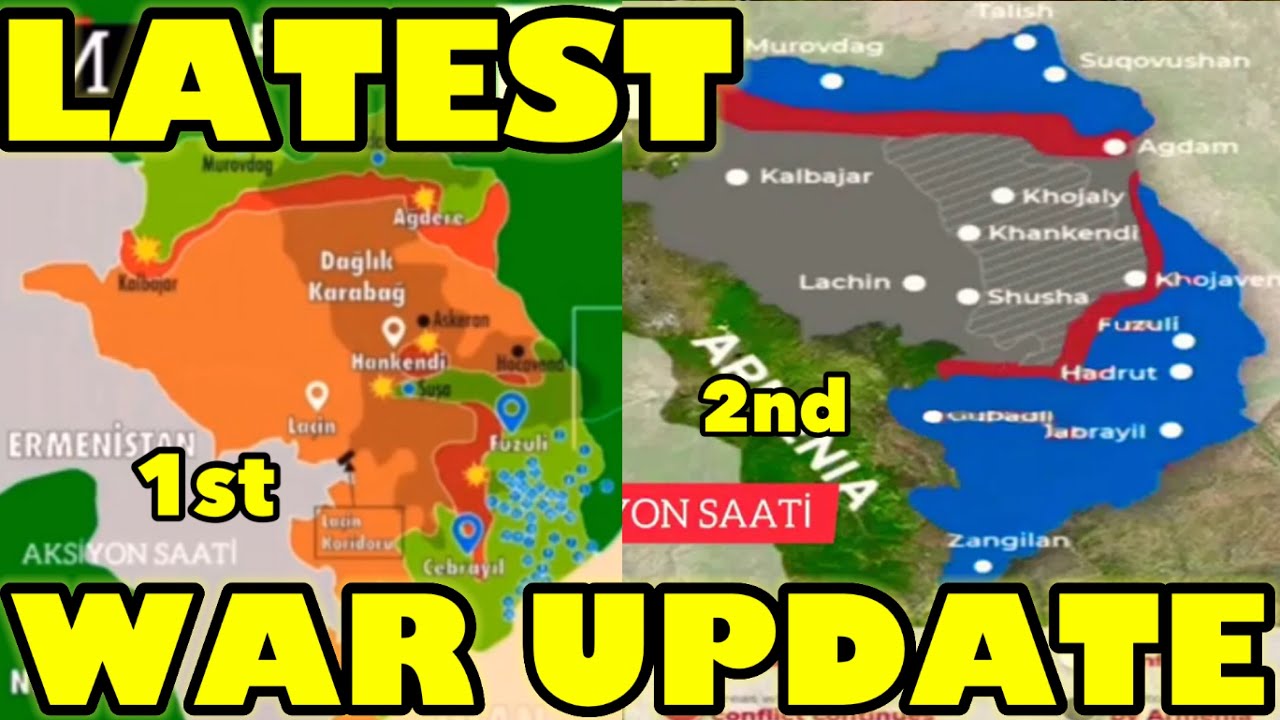Latest update on Nagorno-Karabakh conflict ( MAP UPDATE ) || War Live ...
