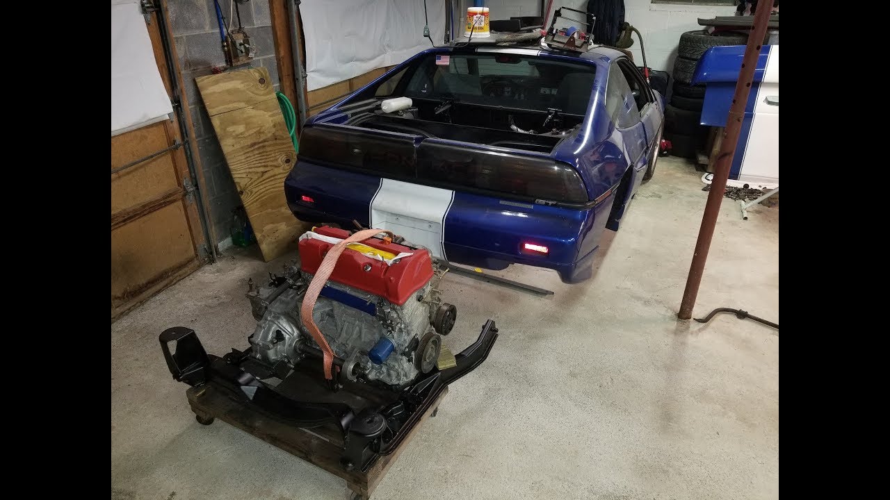 1987 Fiero GT K20 swap pt.7 - YouTube