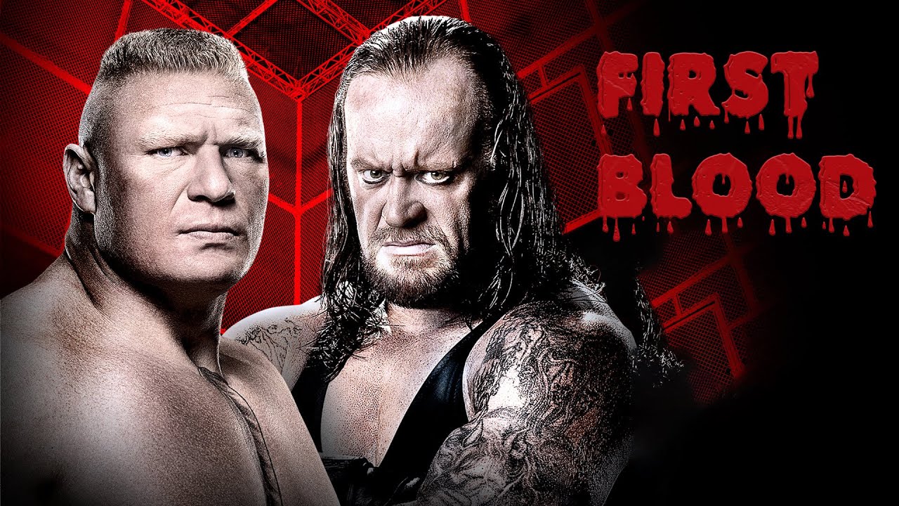 FIRST BLOOD - Brock Lesnar vs. Undertaker - WWE - YouTube