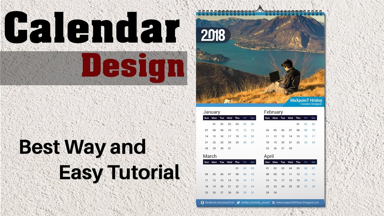 Calendar Design 2025 Tutorial | How To Create a Calendar Illustrator ...