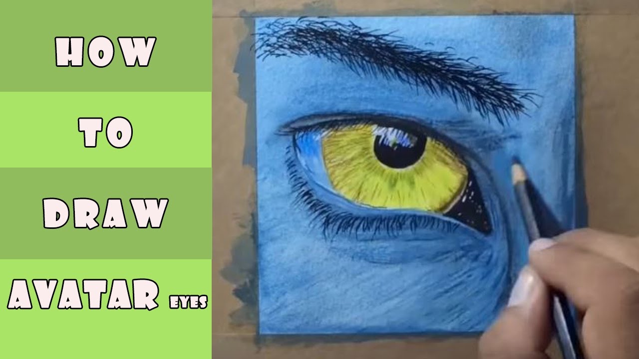 Avatar Eye Drawing By Muntaser Salam - YouTube