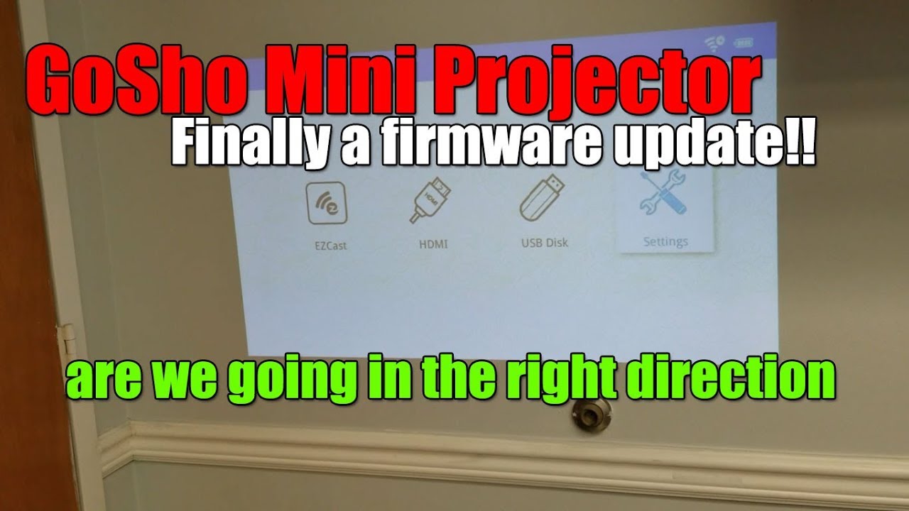 GoSho Mini Projector Firmware Update 1.1 - YouTube