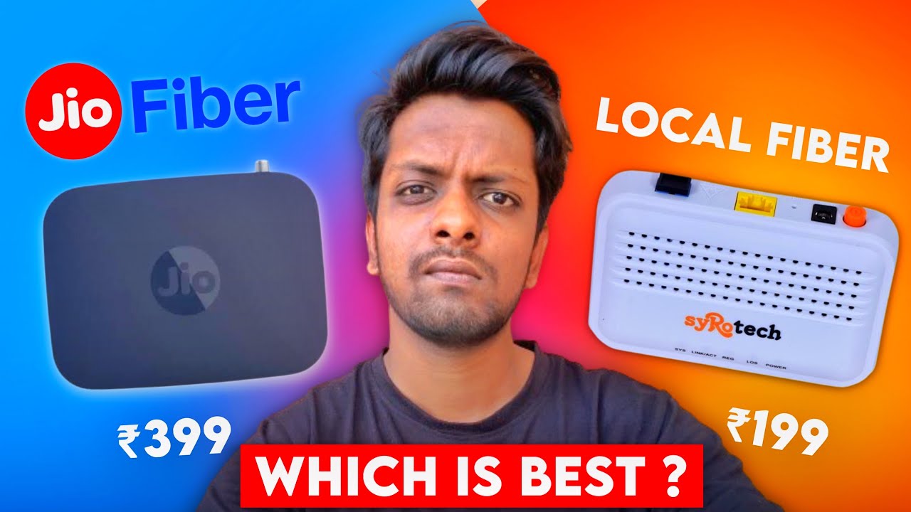Jio Fiber Vs Local FiberNet Konsa Best Hai || Ft. APSFL 2024 #jio # ...