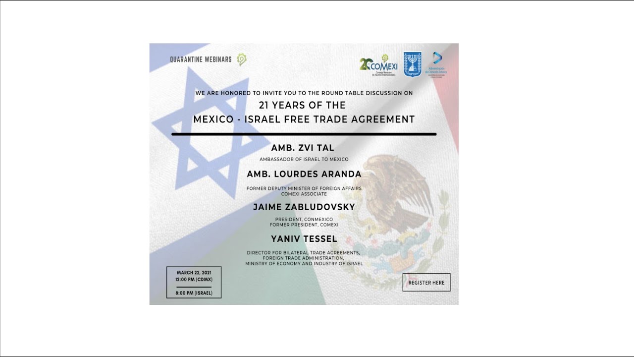 21 years of the Mexico-Israel Free Trade Agreement - YouTube