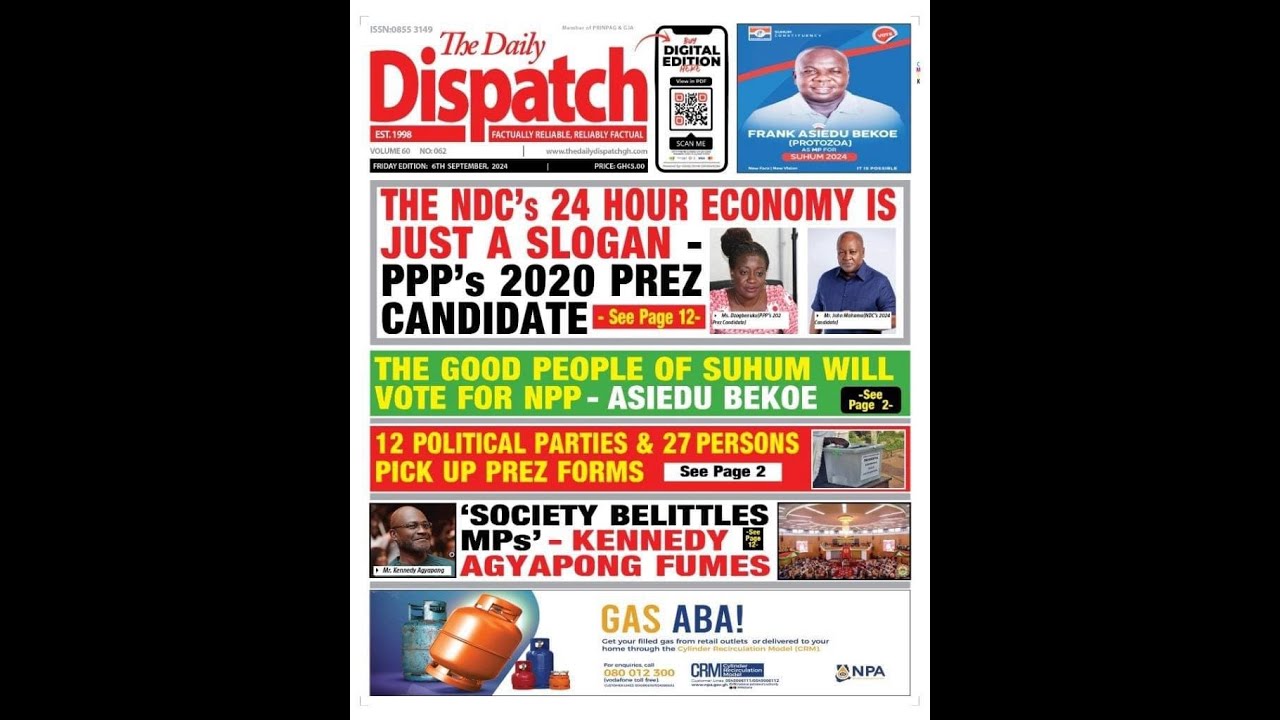 The NDC'S 24 Hour Economy is just a slogan - PPP's 2020 Presidential ...
