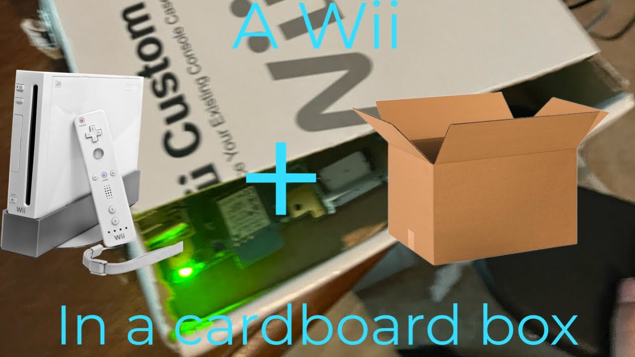 Making a Wii in a cardboard box - YouTube