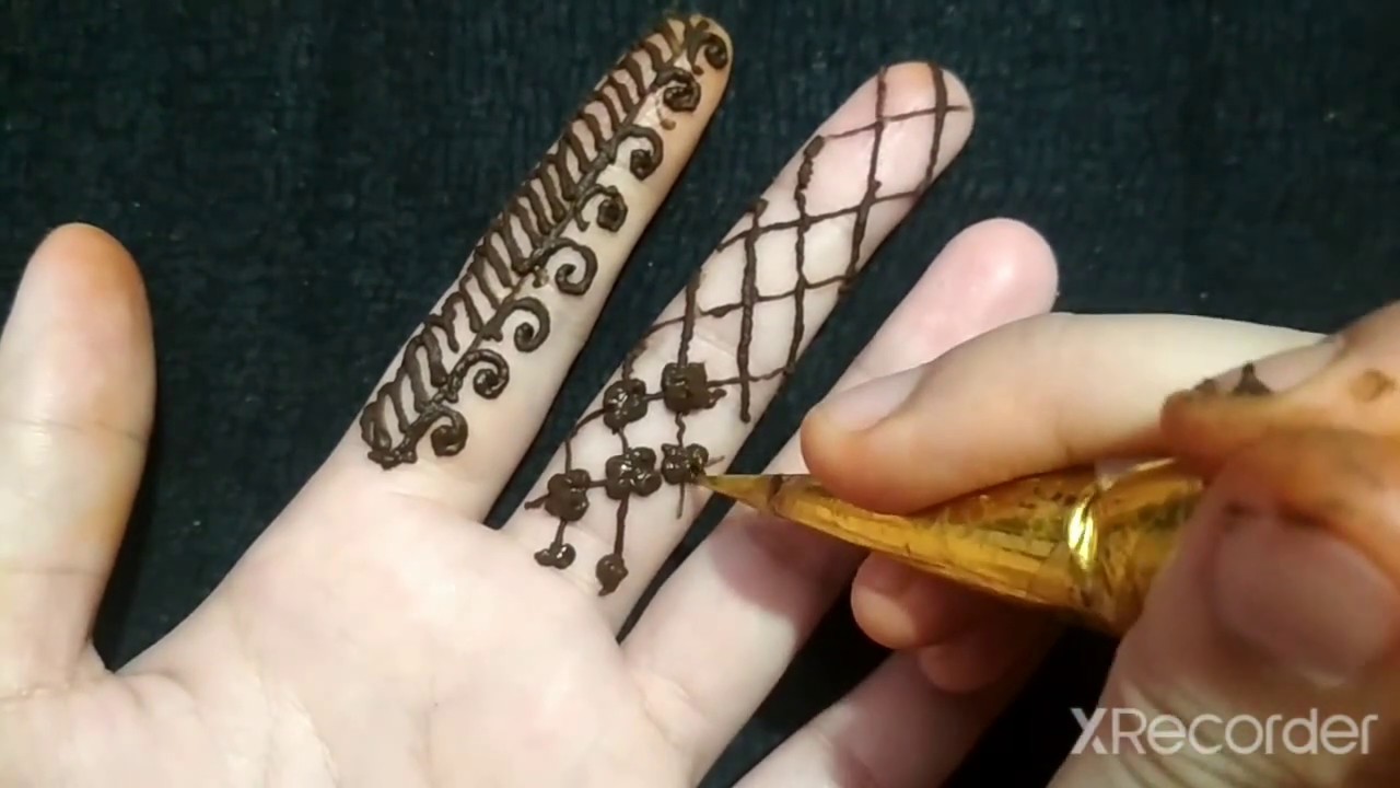 Simple & easy fingers design - YouTube