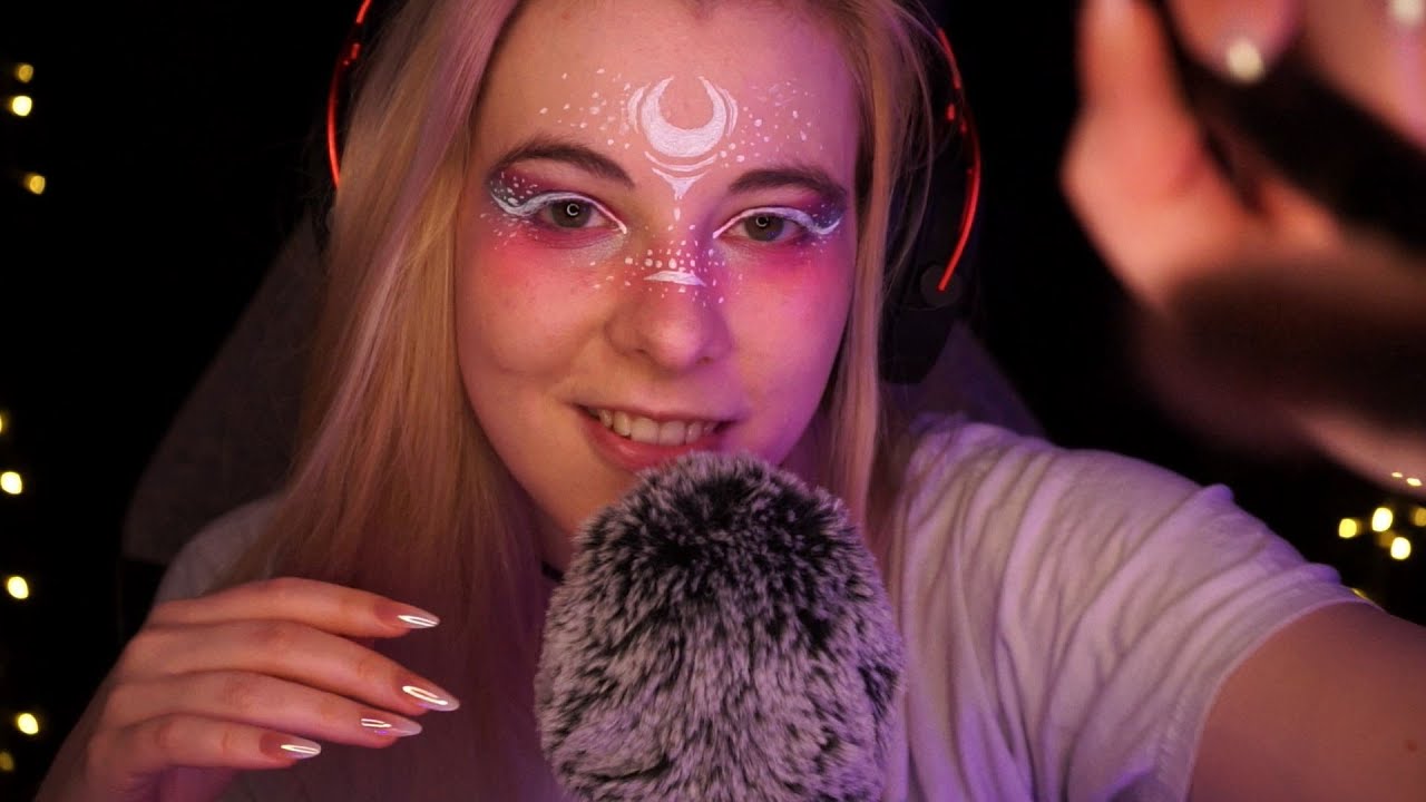 ASMR slow visual triggers, face touching, brushing, rain + much more ...