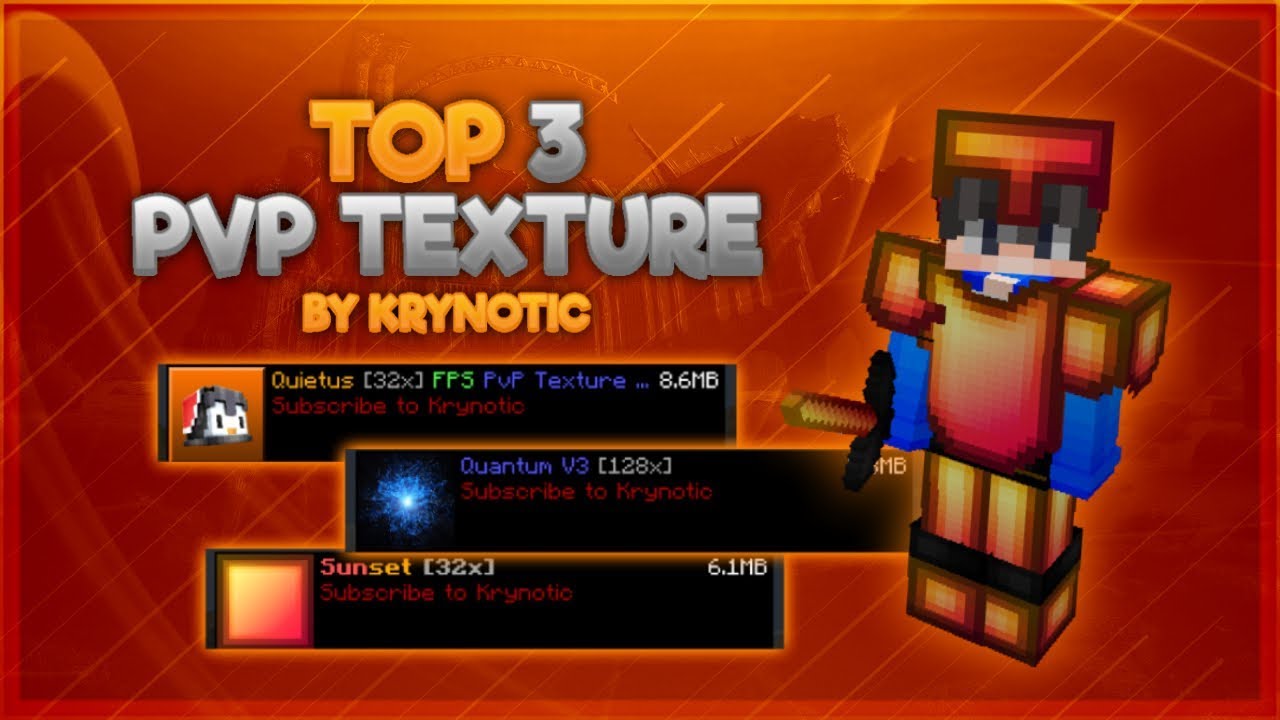 TOP 3 COOL PVP TEXTURE PACKS BY KRYNOTIC - YouTube