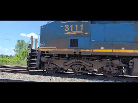 Eastman train & M693 at Kingsport yard on the Clinchfield in Kingsport Tennessee June 22 2024 ...