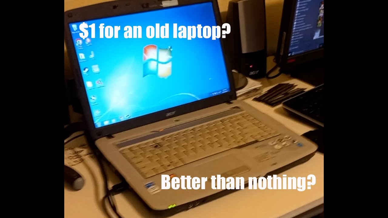 How does a $1 laptop perform from 2007 in 2023? Acer aspire 5720g - YouTube