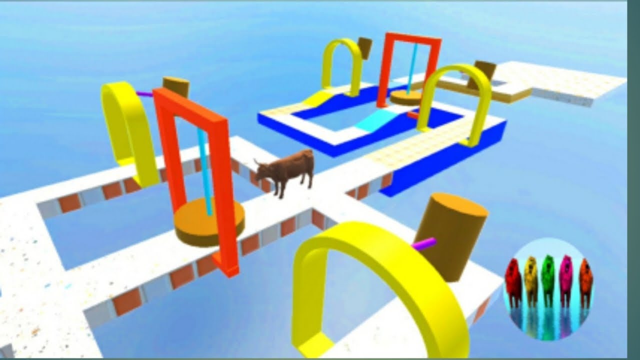 Animals crossing fountain transformation games - Cartoon games for ...