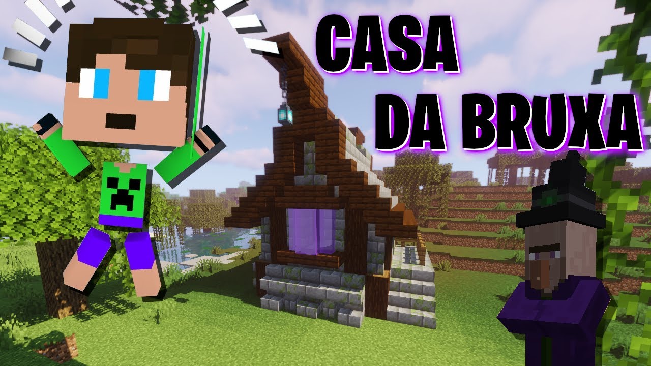 MINECRAFT| COMO CONSTRUIR CASA DE BRUXA | ESPECIAL DIA DAS BRUXAS - YouTube