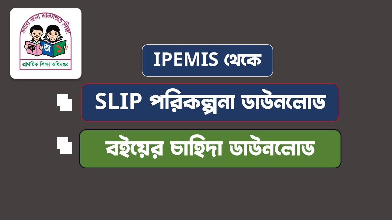 কিভাবে স্লিপ পরিকল্পনা ডাউনলোড করতে হবে। IPEMIS থেকে SLIP পরিকল্পনা ডাউনলোড. - YouTube