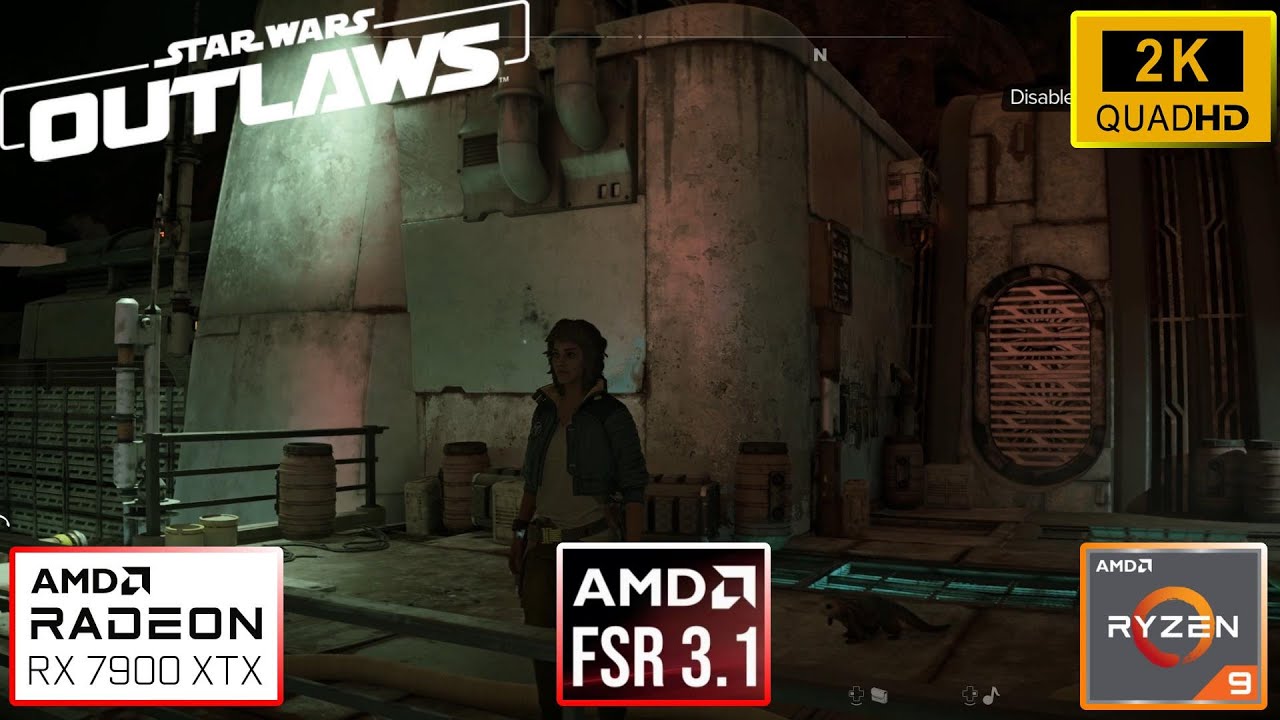 Star Wars Outlaws RX 7900 XTX Ryzen 9 5900X 1440p Ultra Settings FSR3 ...