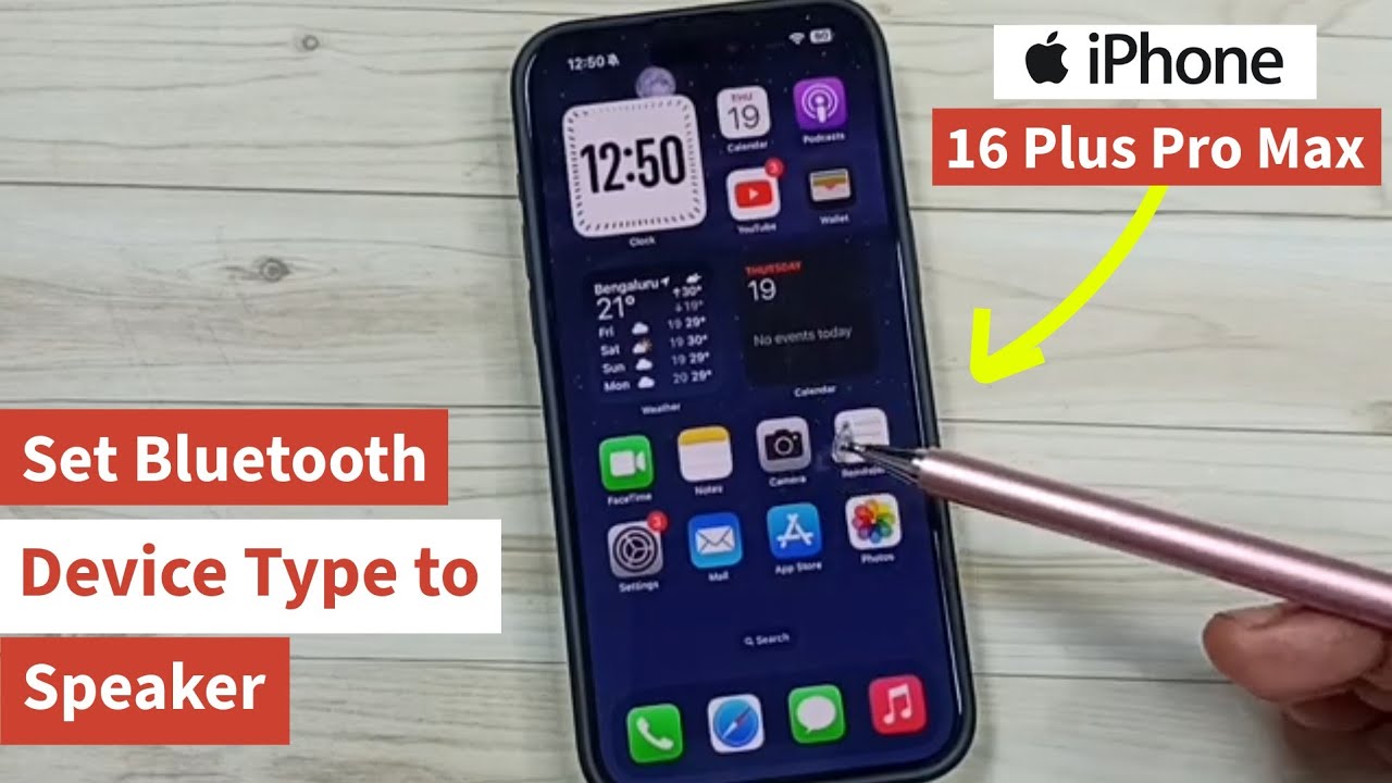 iPhone 16/16 Pro Max | How to Set Bluetooth Device Type to SPEAKER ...