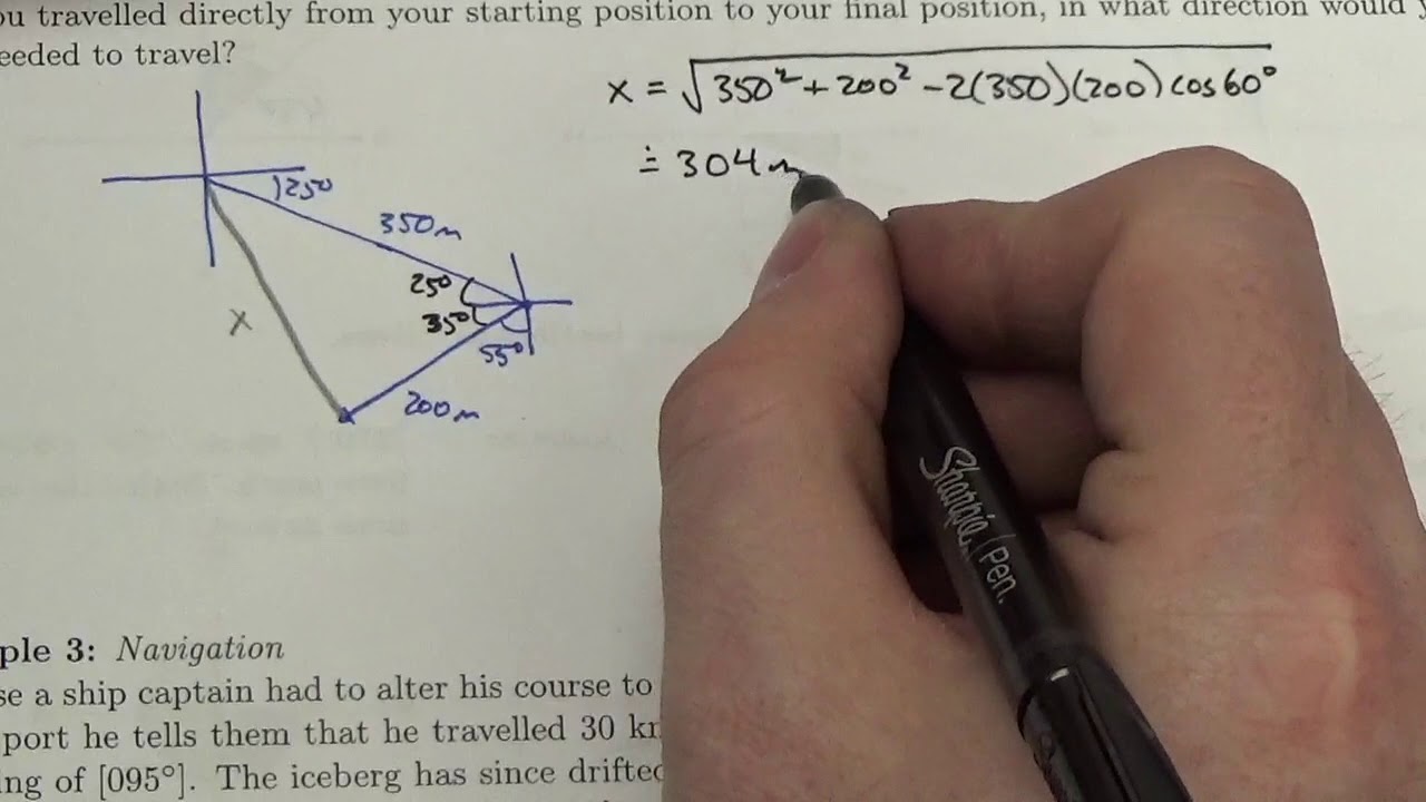 IB Applications of Direction Notation and Trigonometry Lesson - YouTube