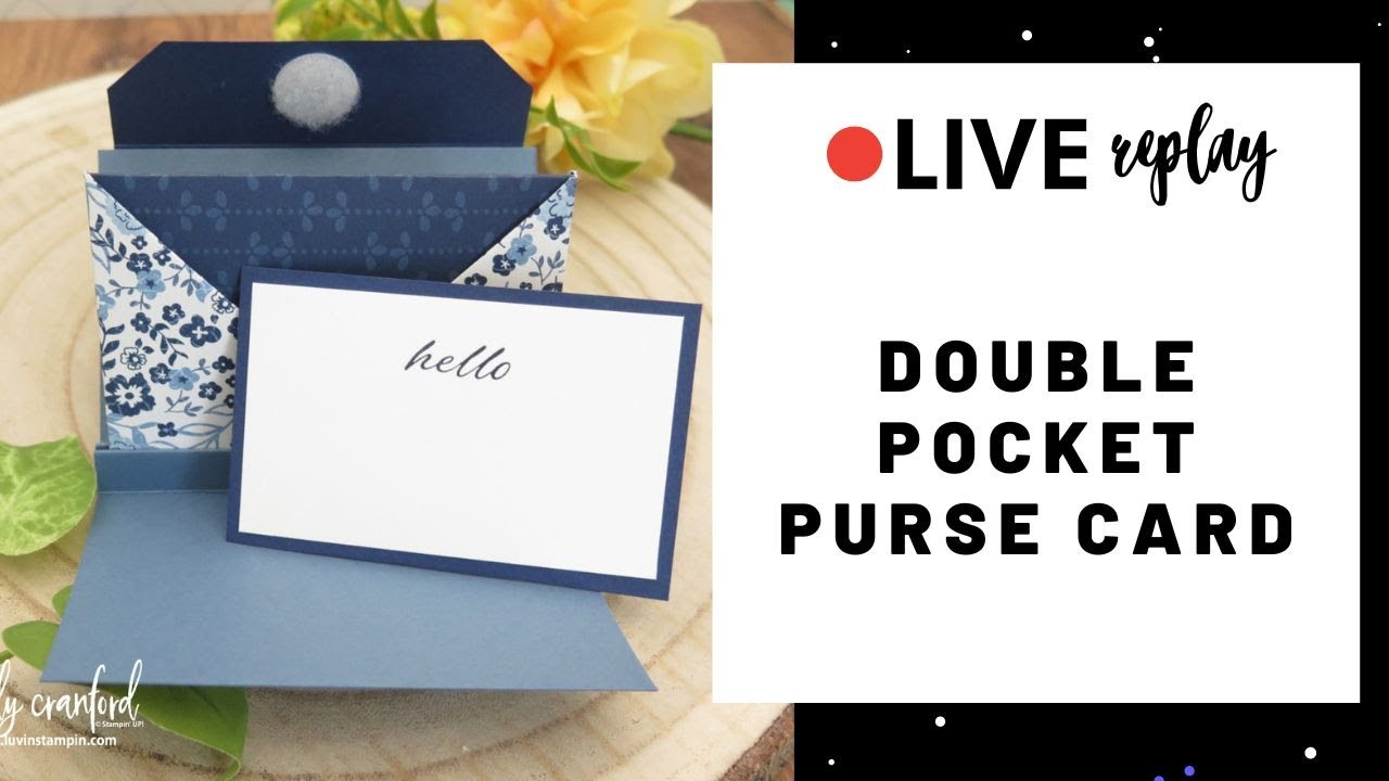 Double Pocket Purse Fun Fold Card - YouTube