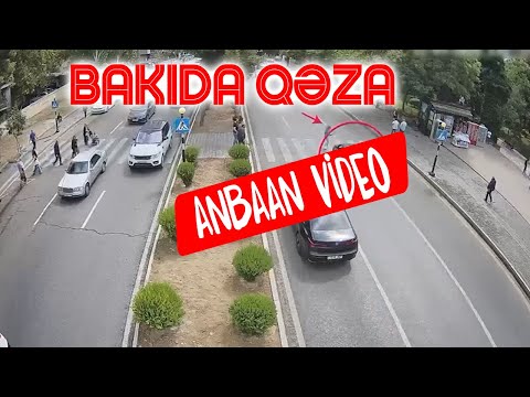 Avtomobil adam vurdu ANBAAN VİDEO