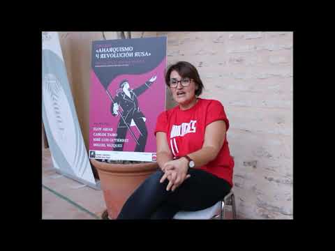 Laura Tirado miembro del Ateneo Libertario Guillermina Rojas y Orgis ...