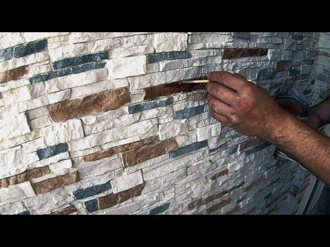 Покраска гипсового камня Кирпич треснутый - YouTube
