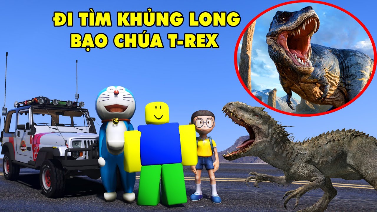 GTA 5 Phát Hiện Ra Loài Khủng Long Bạo Chúa T-REX Ở Khu Vực Bờ Hồ Đang ...