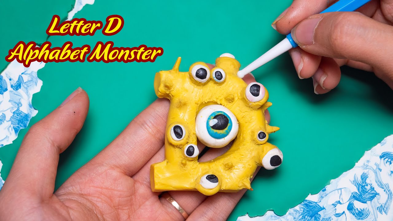 Series Alphabet Monster - making letter D monster style | Clay Alphabet ...