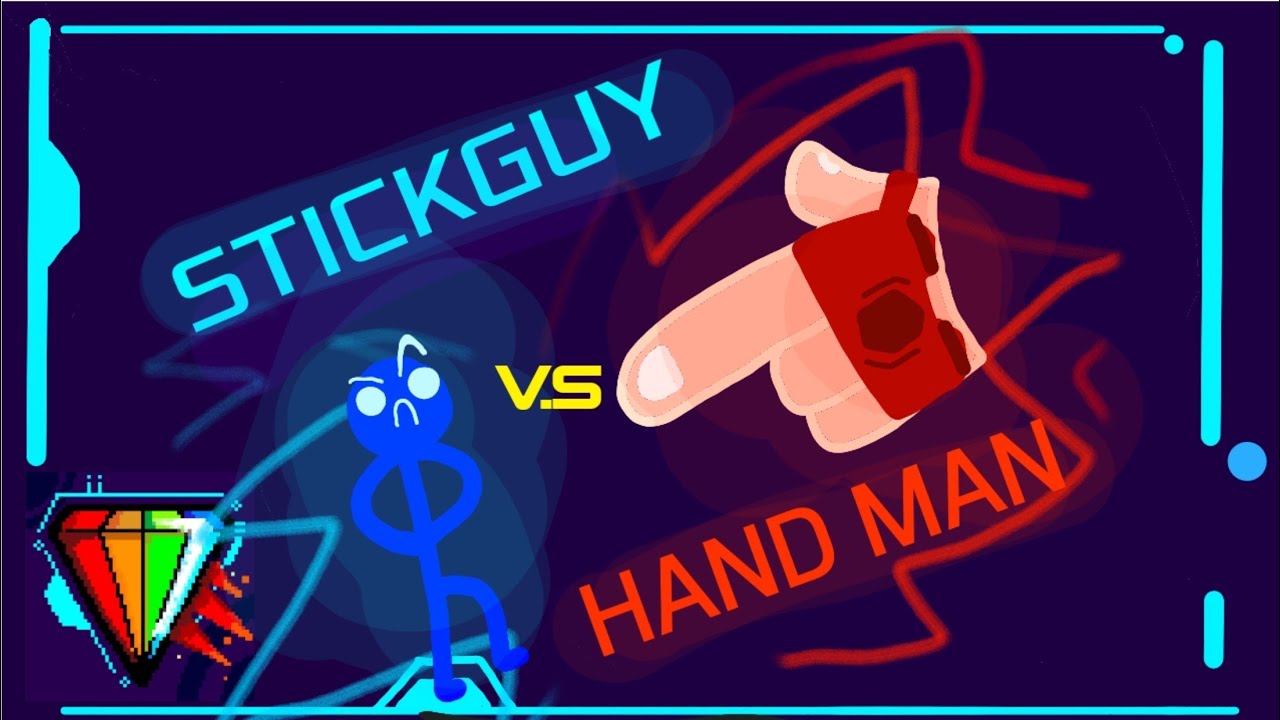 STICKGUY V.S HAND MAN! - YouTube
