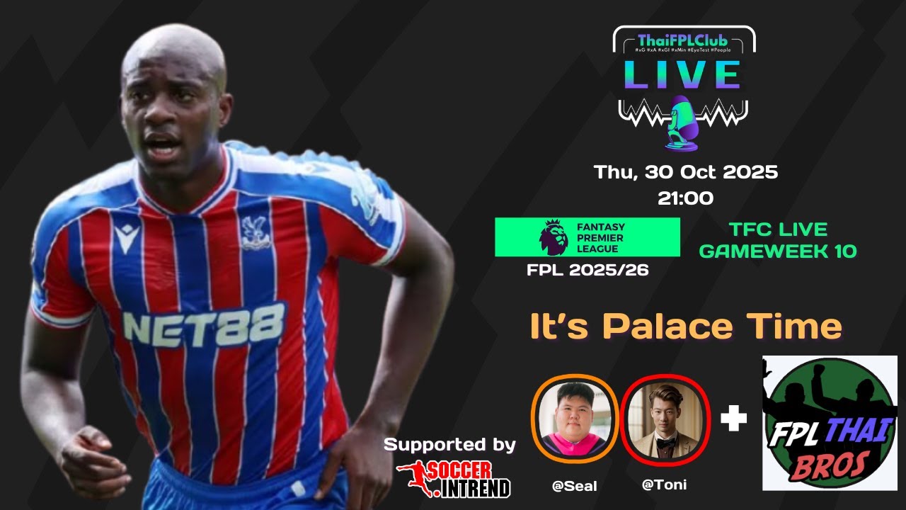 TFC Live 2025/26 | Gameweek 10 | It's Palace Time - YouTube