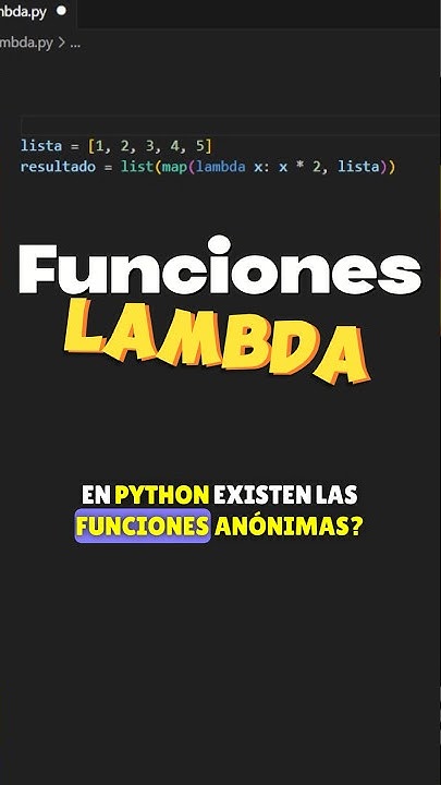 Funciones lambda en Python parte I. #funcioneslambda #programacion #python #funciones - YouTube