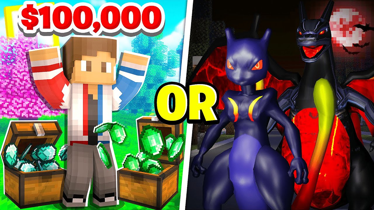 RANDOM LEGENDARY POKEMON or $100,000! (Minecraft Pixelmon Mod AnubisMC ...