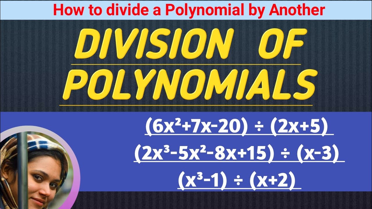 Division of polynomials by using Long division Method | Class 9 ...