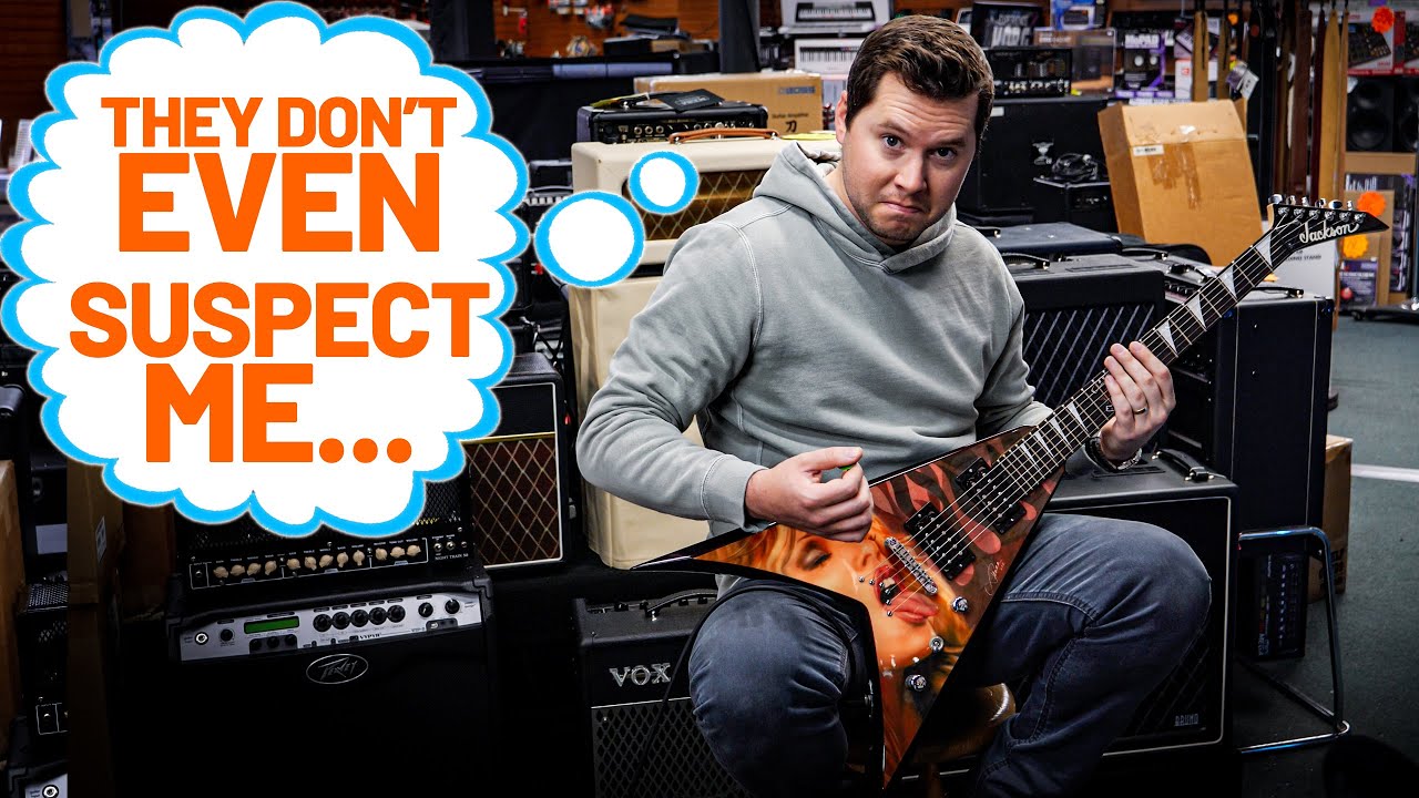How I Got Away With Playing 11 FORBIDDEN Guitar Store Riffs - YouTube